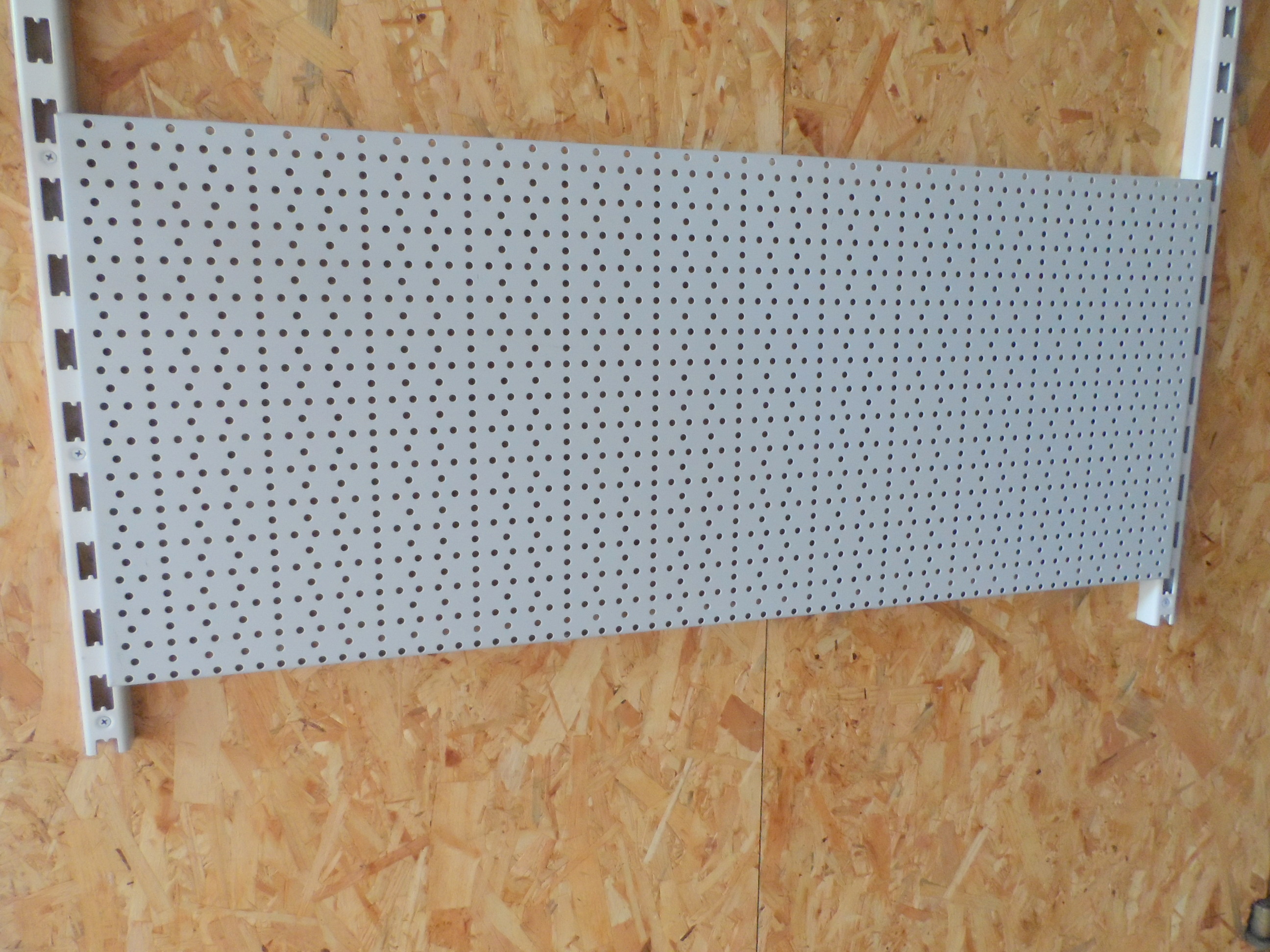 TEGOMETALL 2x LOCHWAND 100x40 cm 2x WANDSCHIENEN 80 cm SET LOCHWÄNDE ...