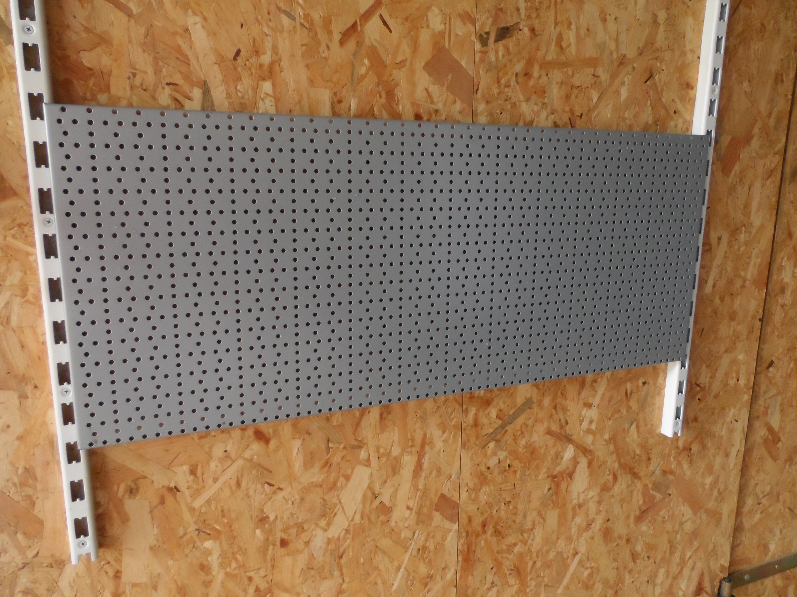 4 LOCHWÄNDE LOCHWAND 100x40cm WERKSTATT TEGO TEGOMETALL SILBER RÜCKWAND ...